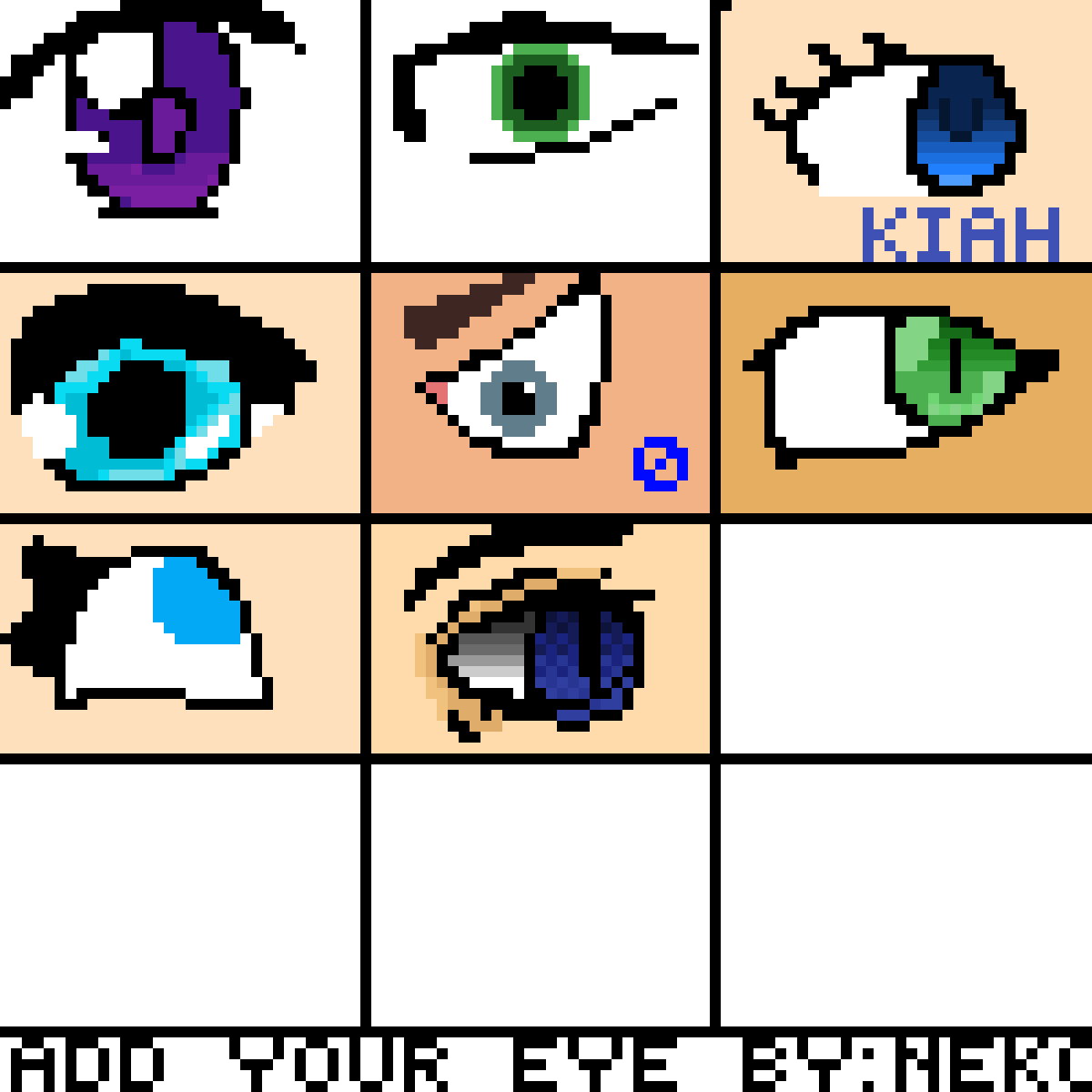 Editing Eye collab - Free online pixel art drawing tool - Pixilart