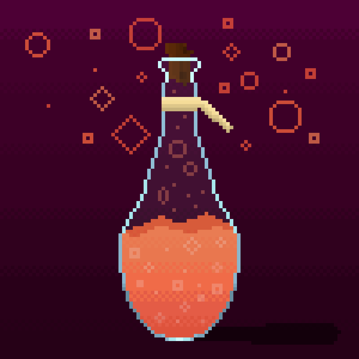 Pixilart - Orange Potion by AhmArt