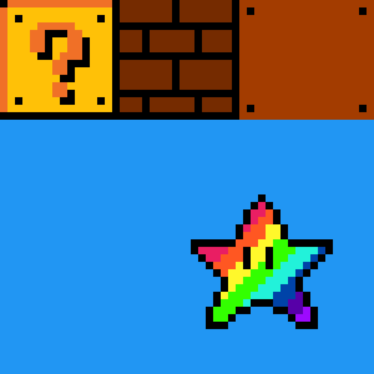 Pixilart - Mario underwater scene by Anonymous