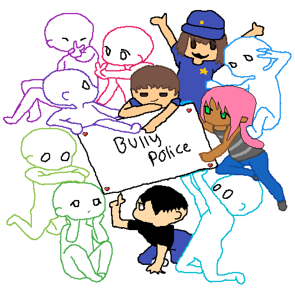 Pixilart - Bully Police (its a collab) by ILoveBNHA