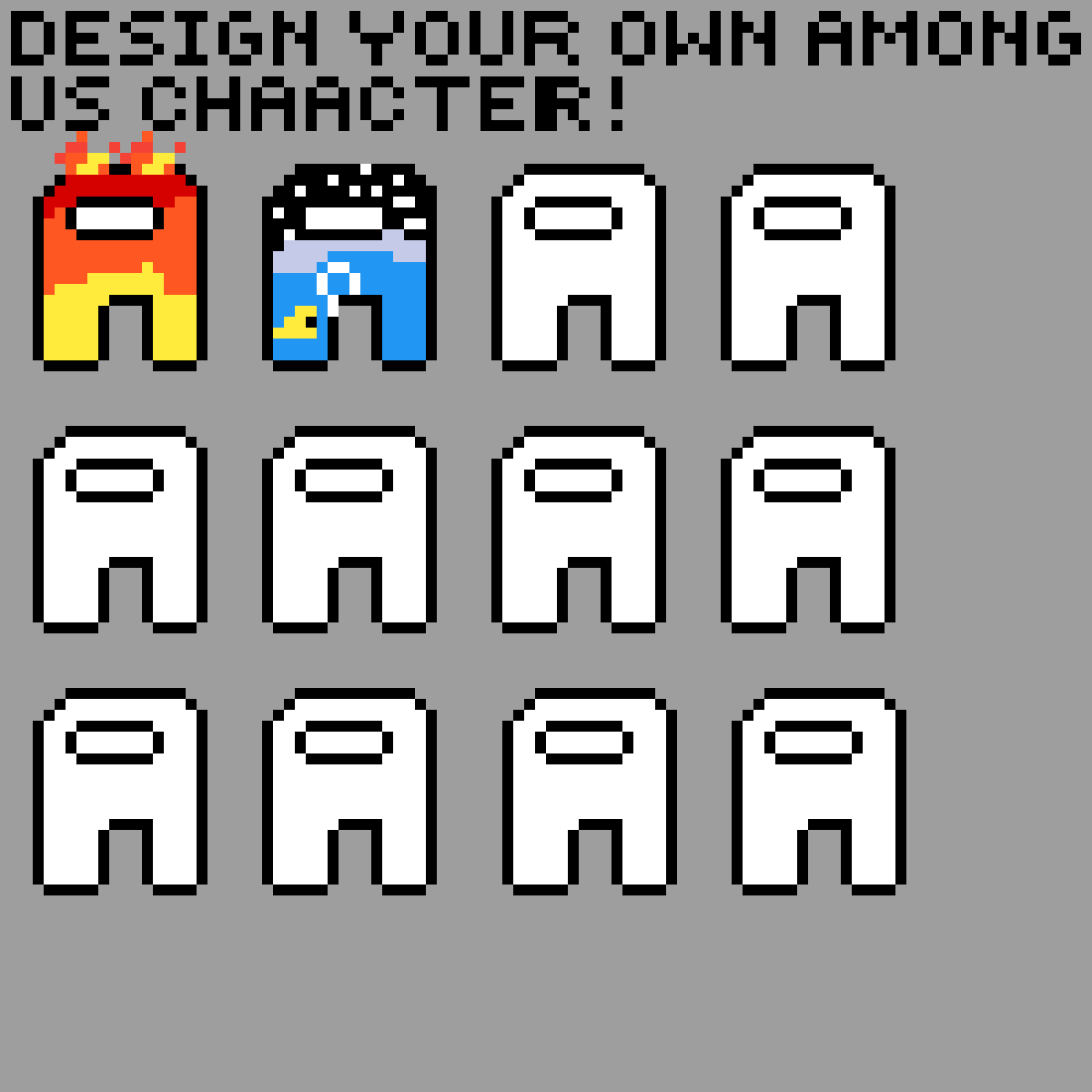 Editing Among us - Free online pixel art drawing tool - Pixilart