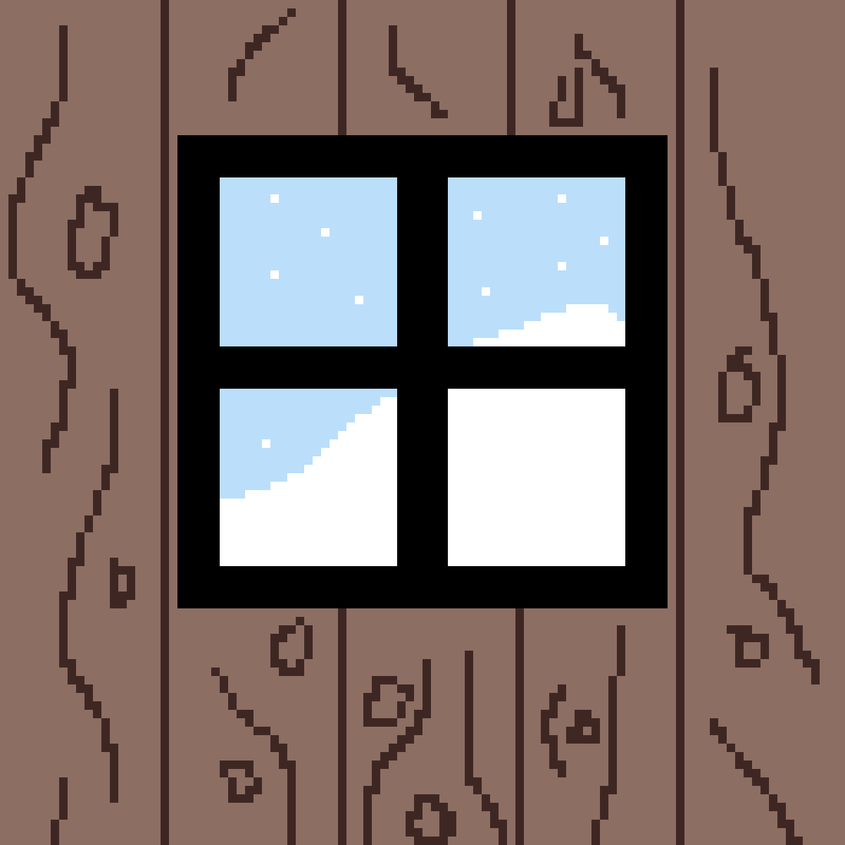 Pixilart - Window Snow by GayGal