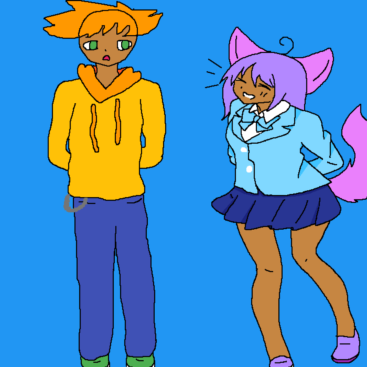 Editing H-hi Myles~Senpai!!! - Free online pixel art drawing tool ...