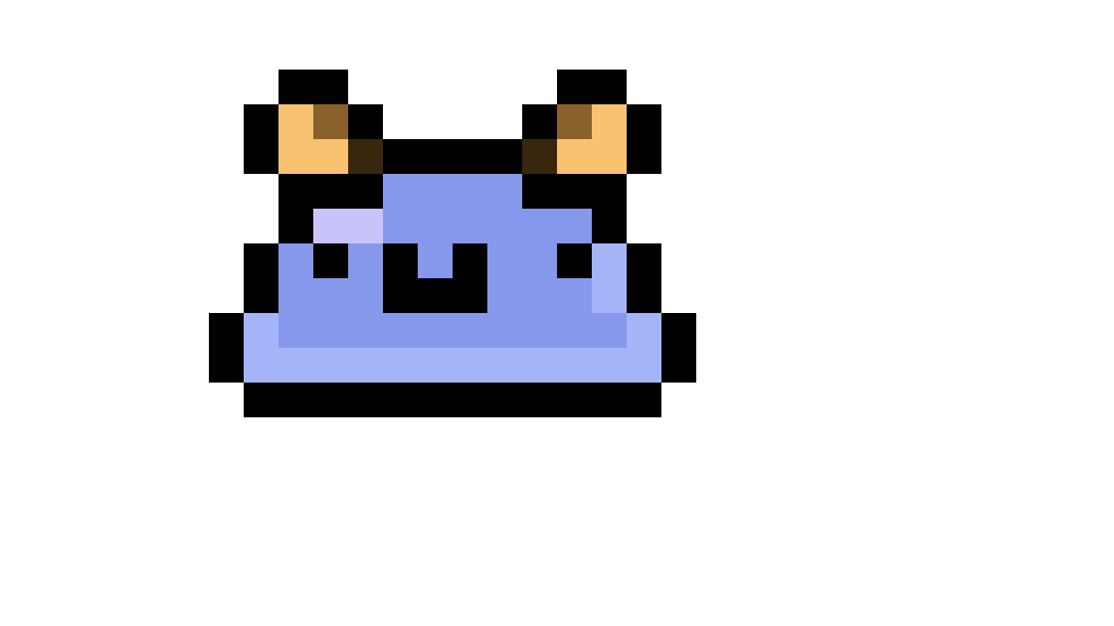 Pixilart - smol slime boi with cat ears by uranimus