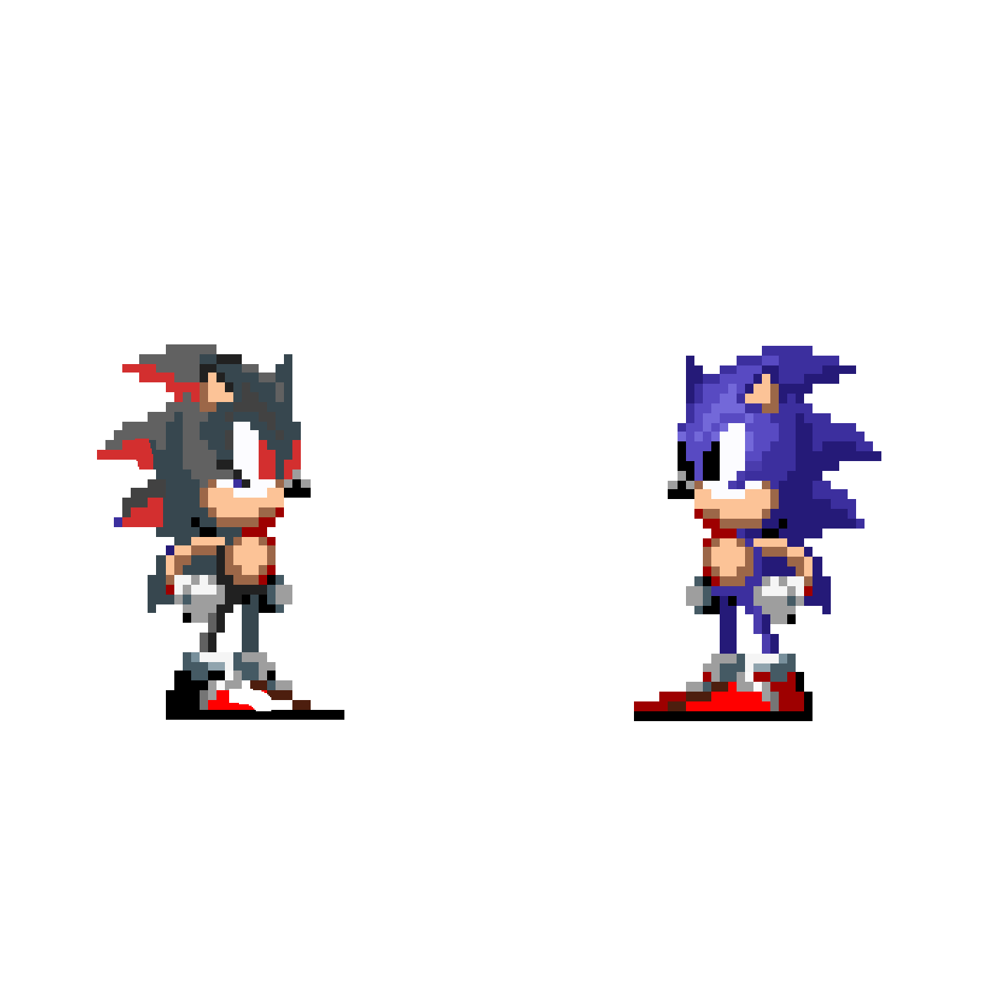 Pixilart - shadow vs sonic by bubba-boi