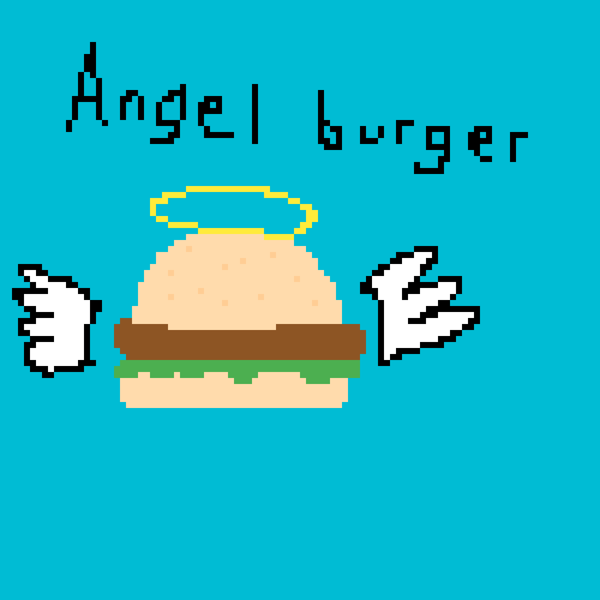 Pixilart - burger god by Squirrelgal05