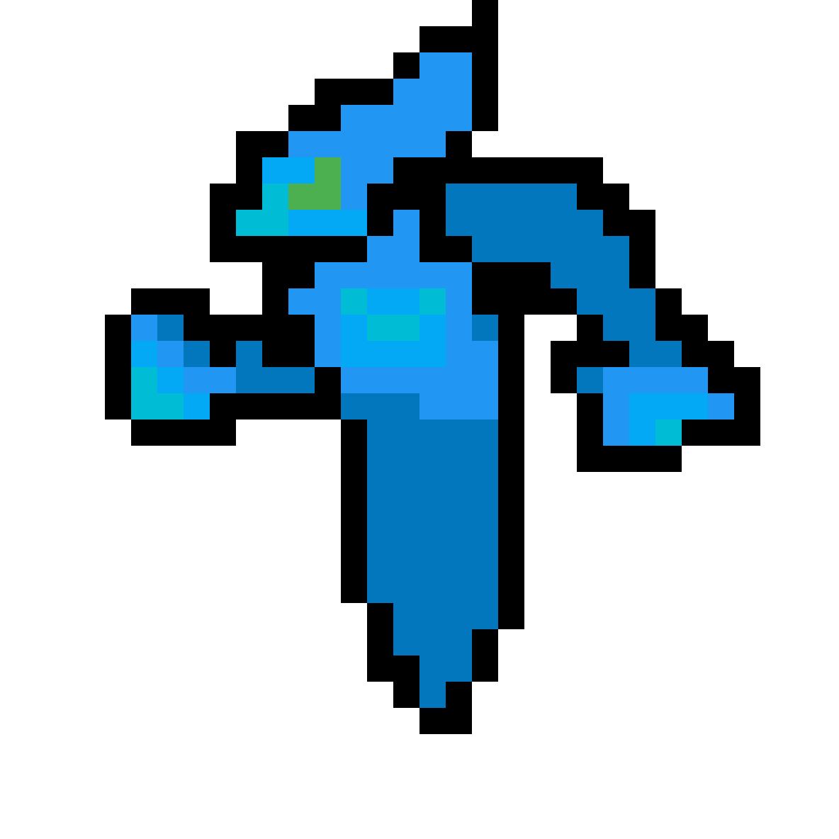 Pixilart - water elemental by RadenPagam