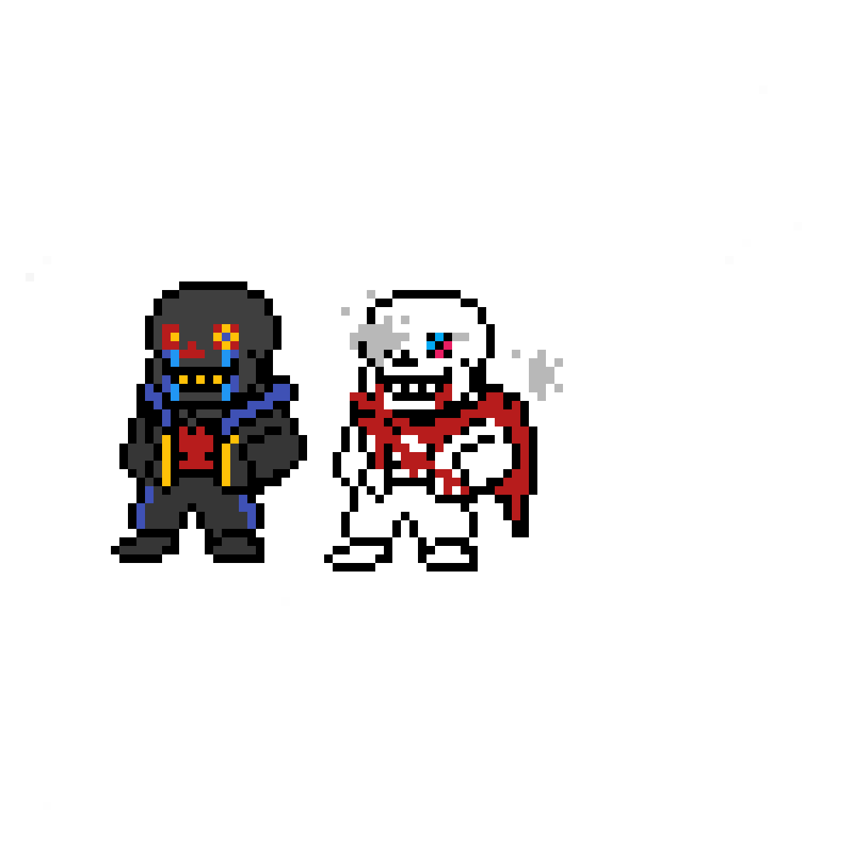 Pixilart - Glitch time duo by casualperson