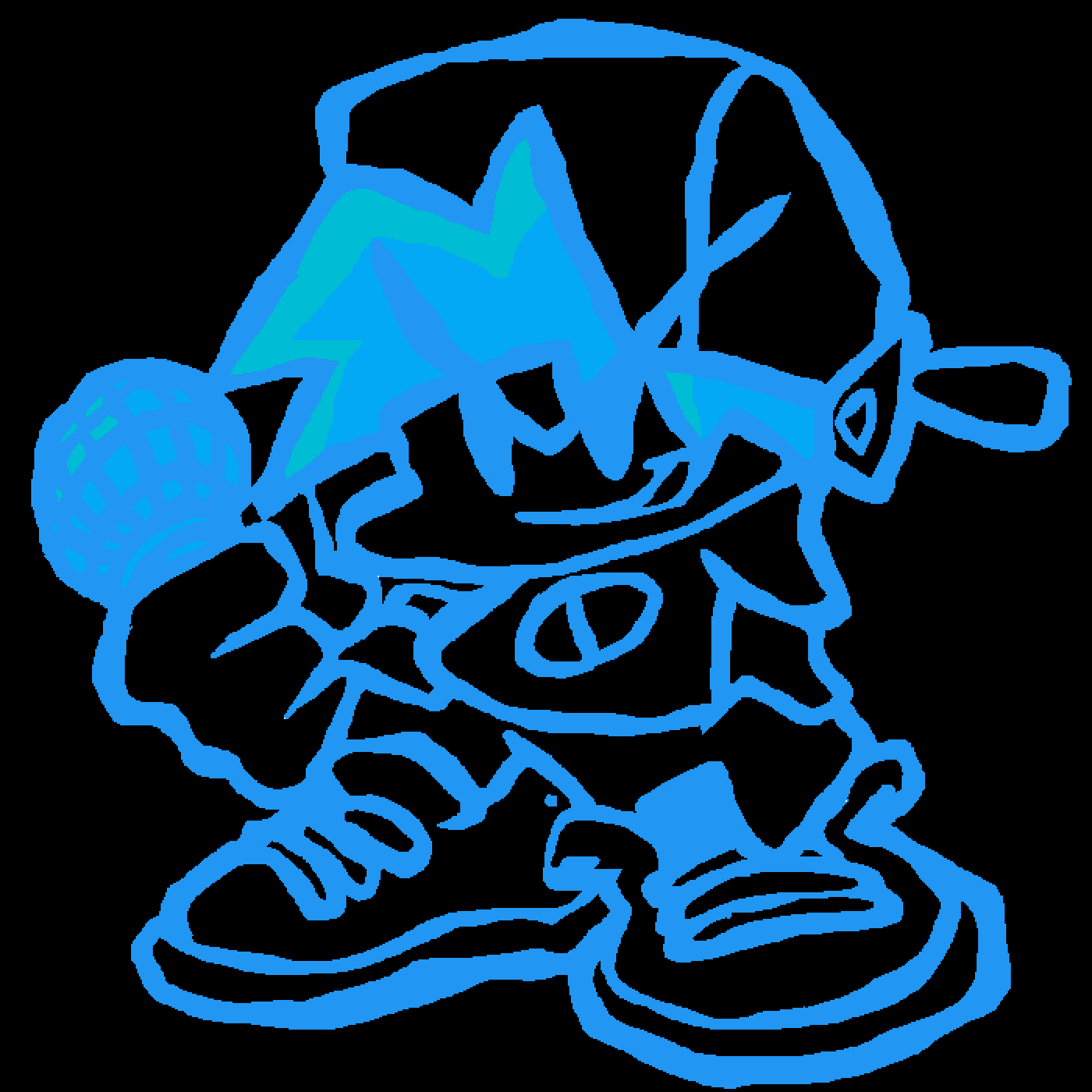 Pixilart - Boyfriend Neon Mode by ThePurpleBro