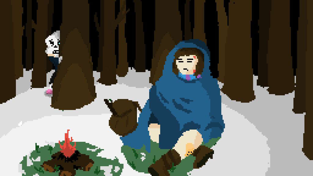 Pixilart - True pacifist : Frisk by discofrog