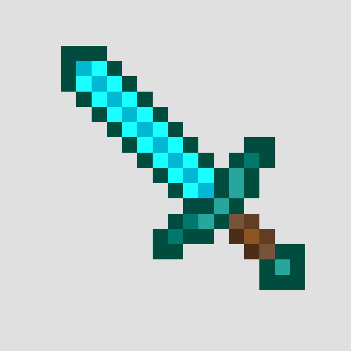 Pixilart - minecraft diamond sword by Art123ghy