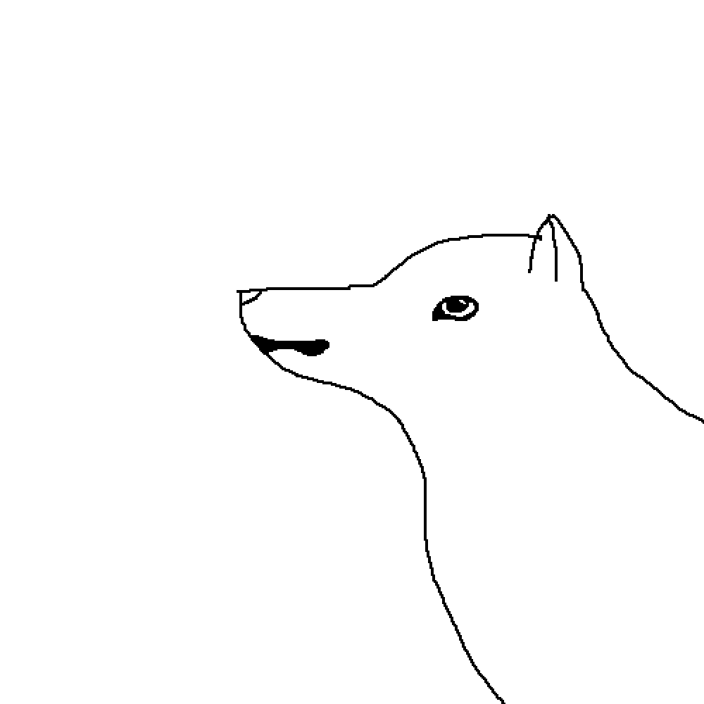 Editing Wolf howling base - Free online pixel art drawing tool - Pixilart