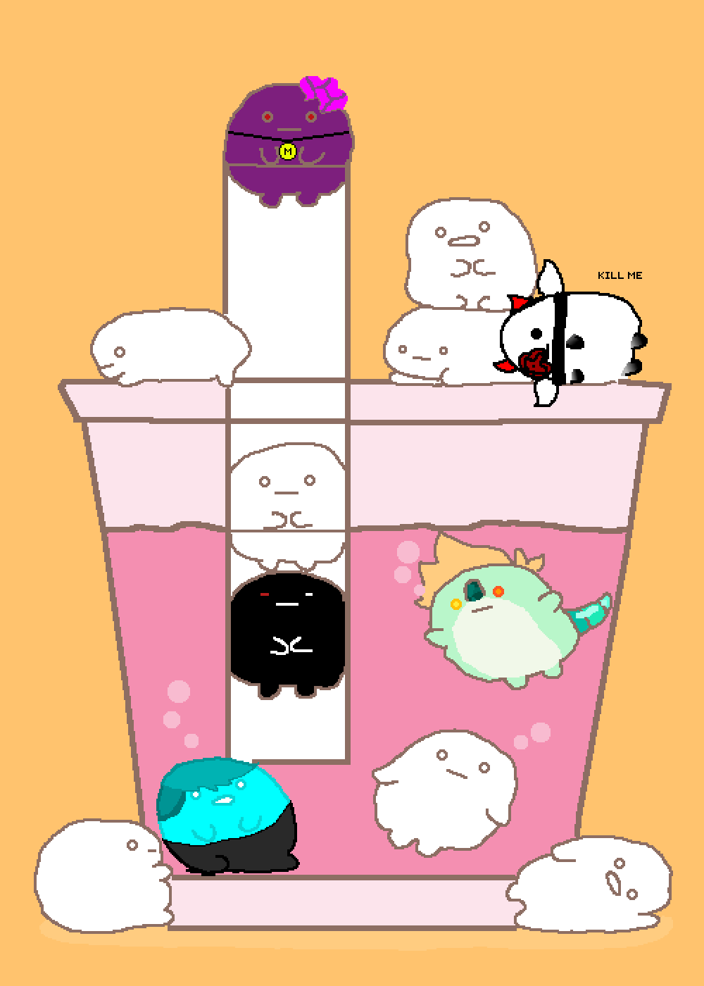 Editing boba drink - Free online pixel art drawing tool - Pixilart