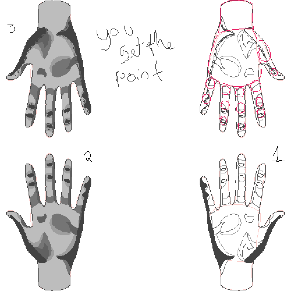 Pixilart - hand tutorial by DragonsBreath