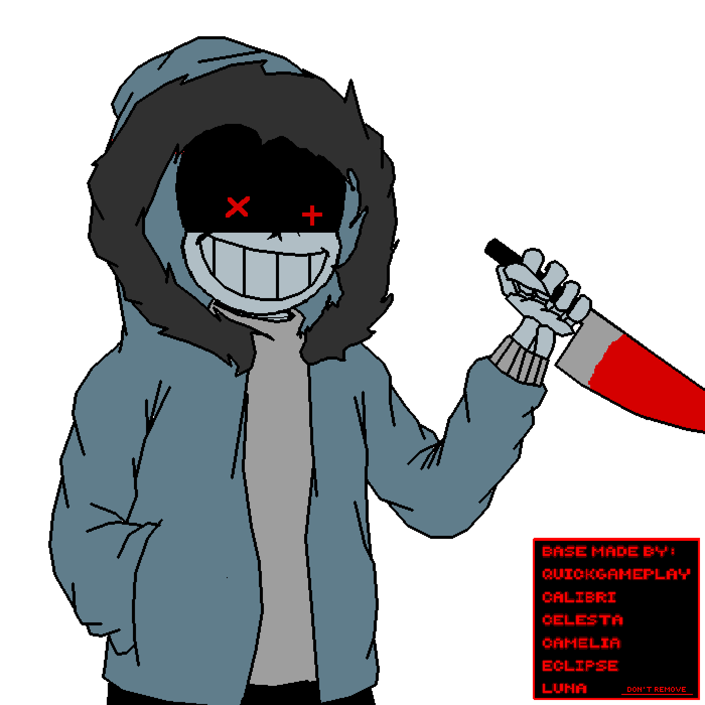 Pixilart - EVILTALE SANS BASE by Team-mallow