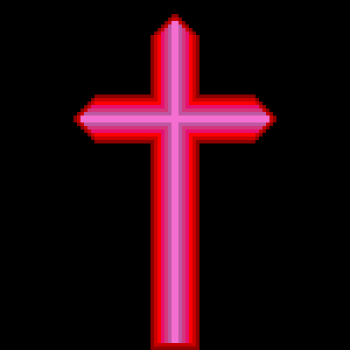 Pixilart - Weeknd Neon Cross by AmericanPsycho
