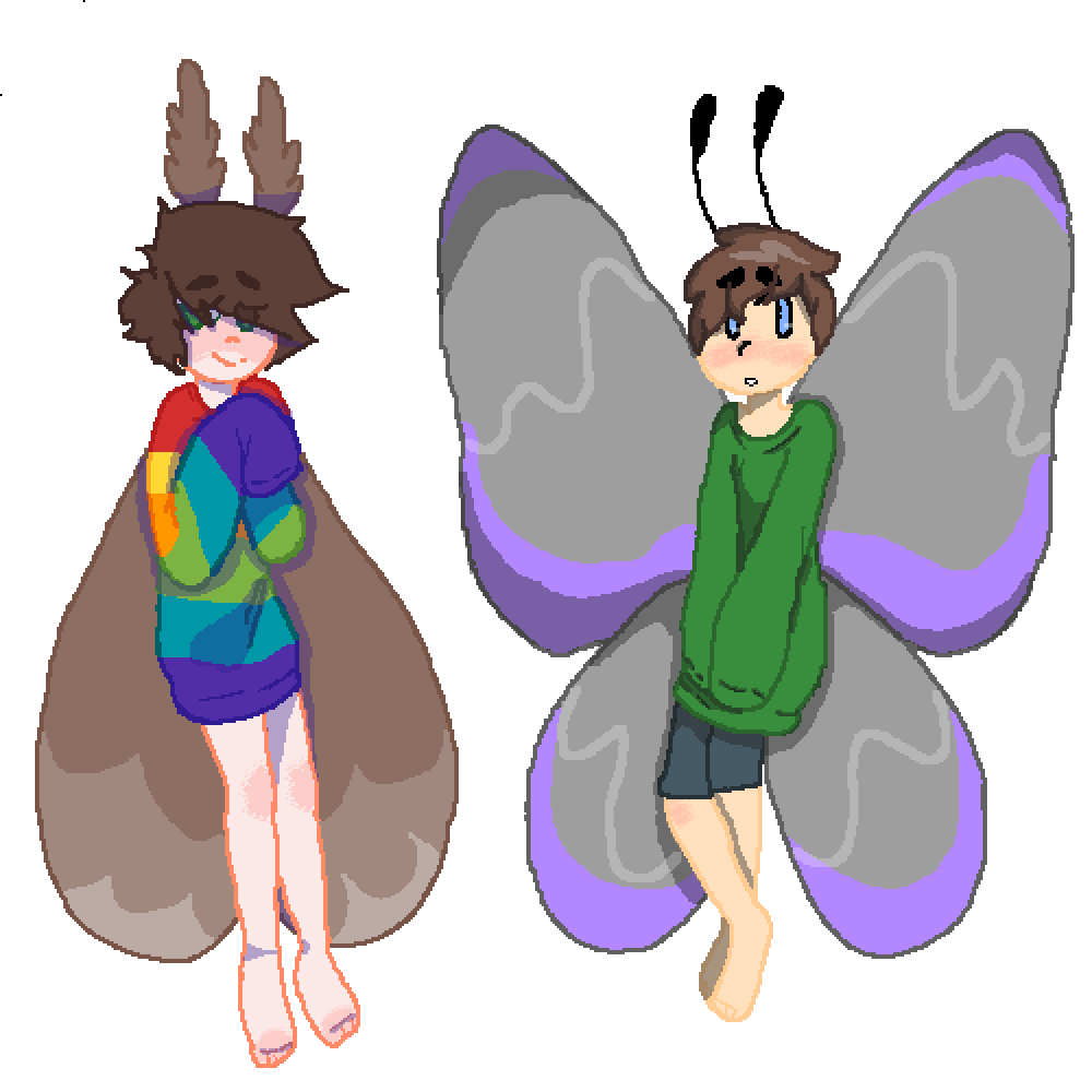 Pixilart - moth boy by LeviathanArts