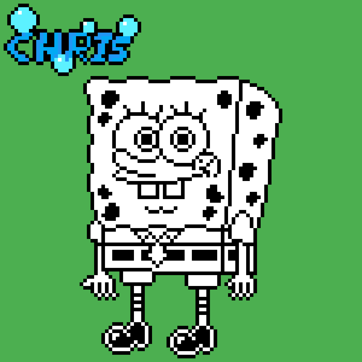 Pixilart - SpongeBob sideview base by SpongeChris