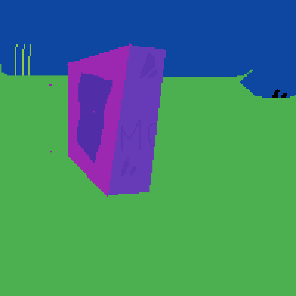 Pixilart - nether portal and mc by neokitty