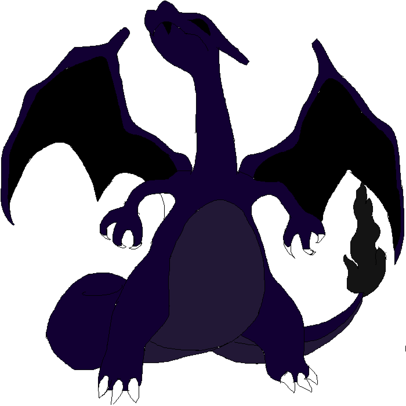 Editing shadow Charizard - Free online pixel art drawing tool - Pixilart