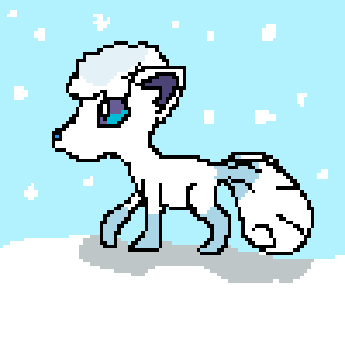 Editing Alolan Vulpix - Free online pixel art drawing tool - Pixilart