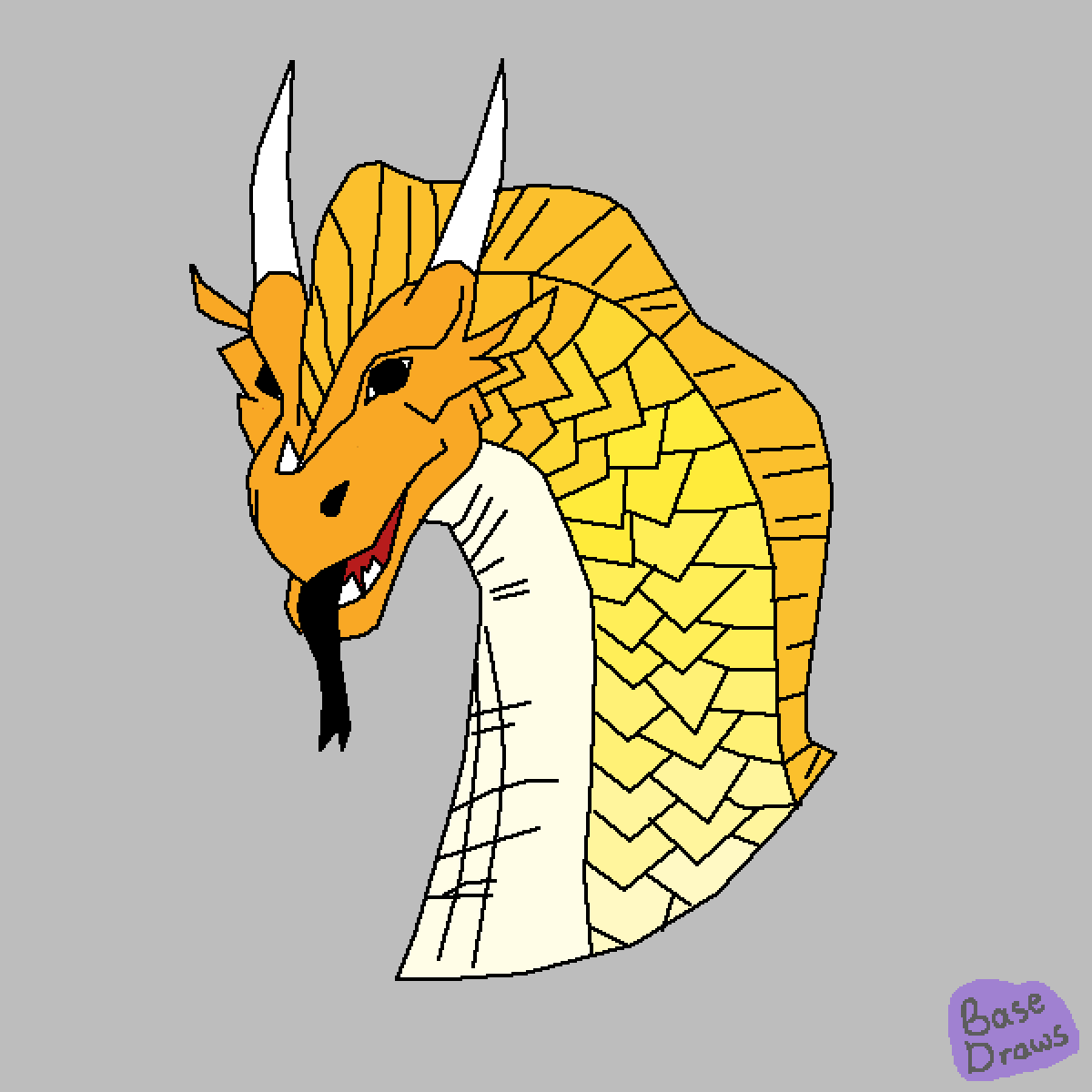 Pixilart - SandWing Base with Color by MyLifeIsOdd