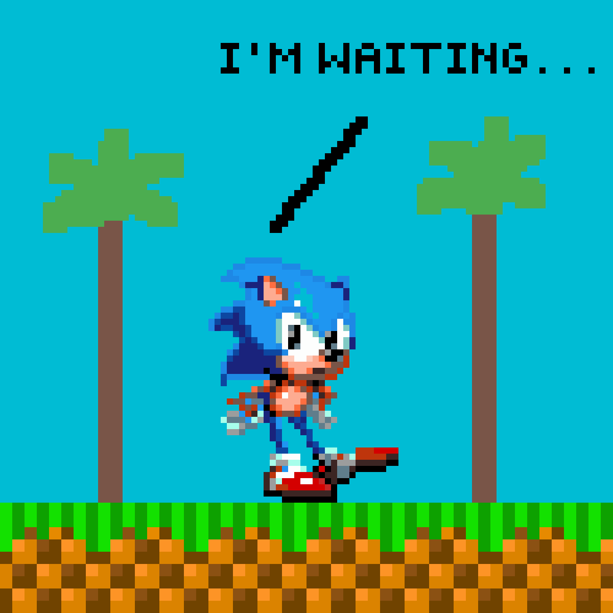 Pixilart - Sonic Wait But Smooth by atobin0002