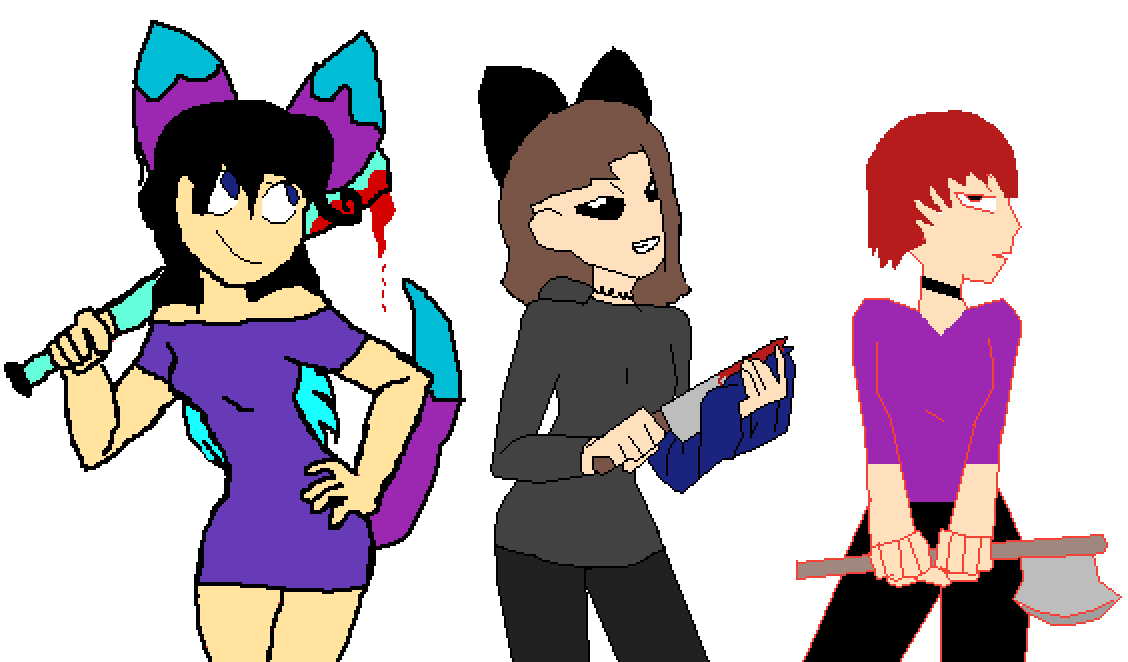 Pixilart - The evil trio by EmilyEvilCookie