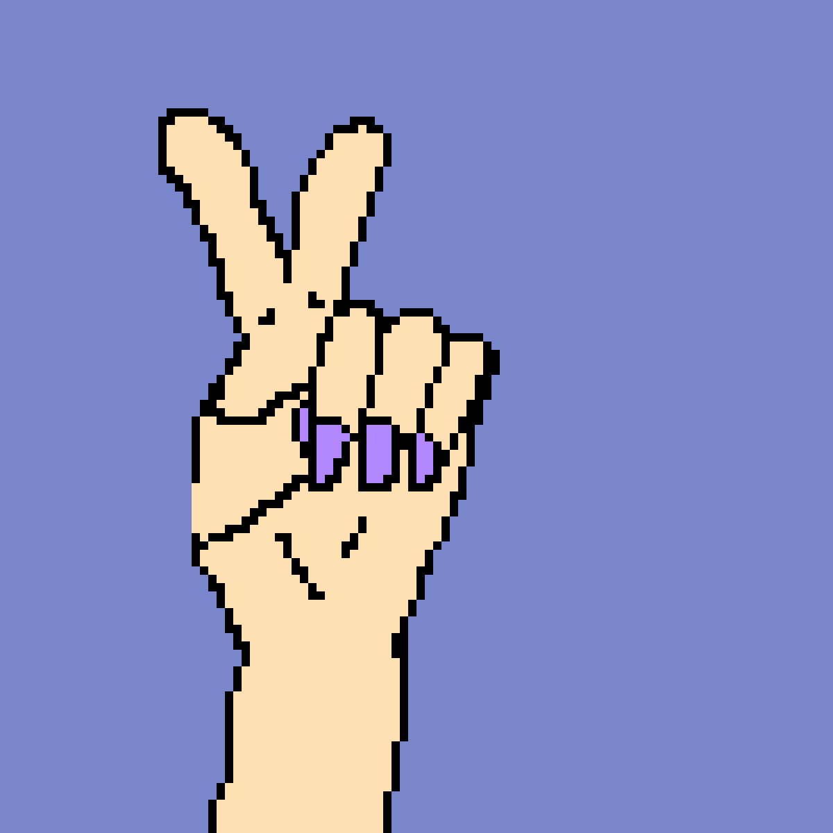 Edición Peace Sign - Herramienta gratuita de dibujo en línea de pixel ...