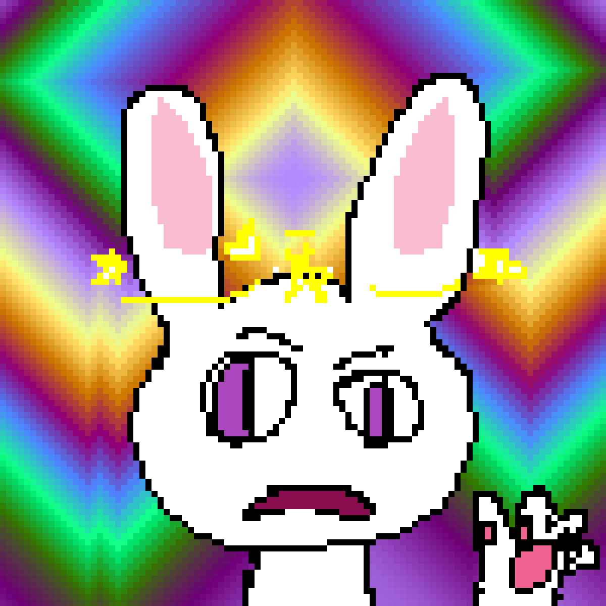 Pixilart - Confused rabbit by RedJowita