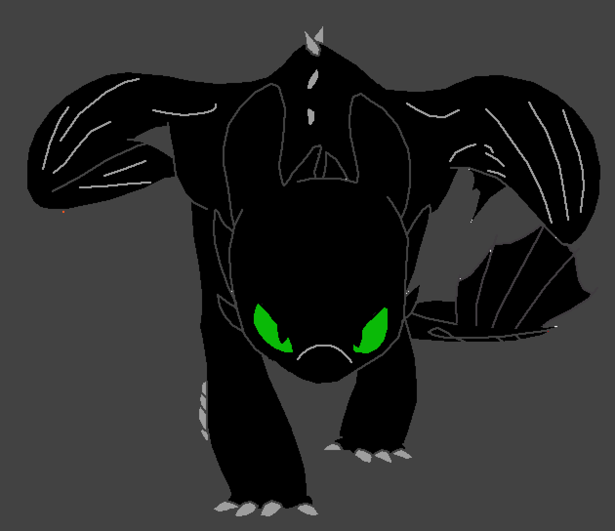 Editing TOOTHLESS - Free online pixel art drawing tool - Pixilart