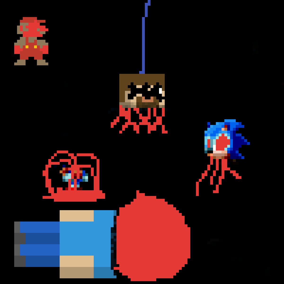 Pixilart - mario.exe by Random-35