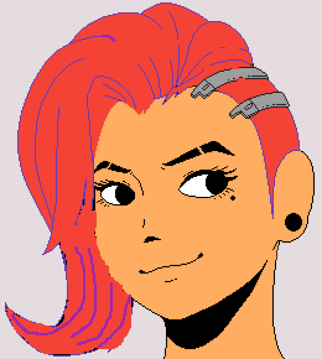 Editing Red hair girl - Free online pixel art drawing tool - Pixilart