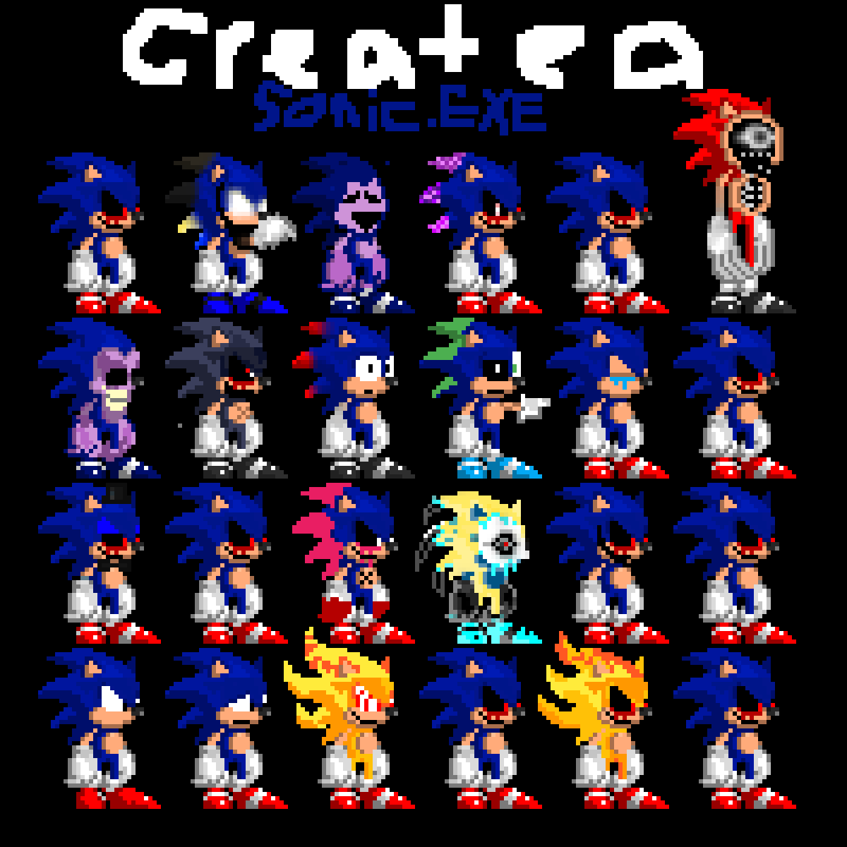 Pixilart - Create a sonic EXE by Sussysans