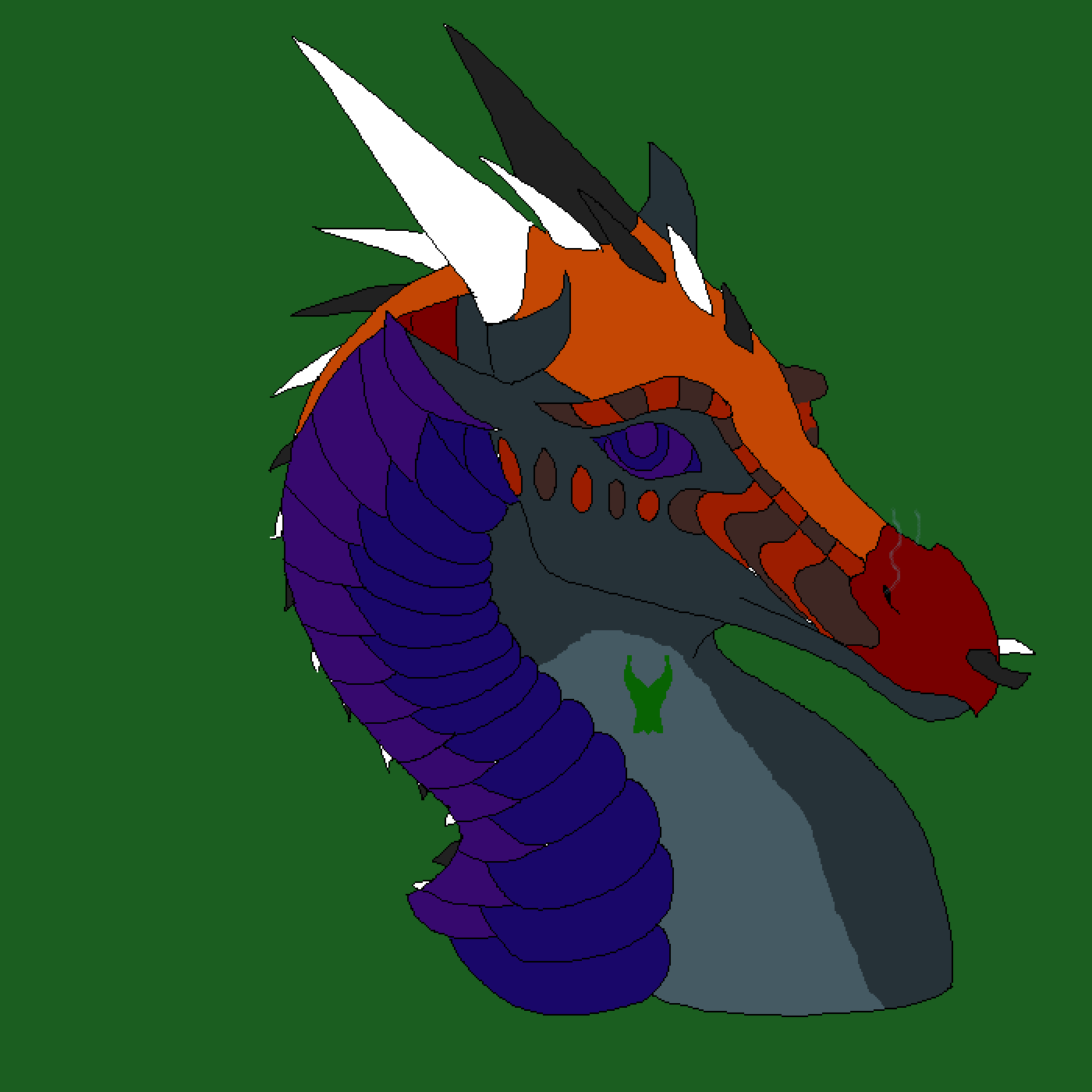 Editing The Horned Steam Wolf - Free online pixel art drawing tool ...