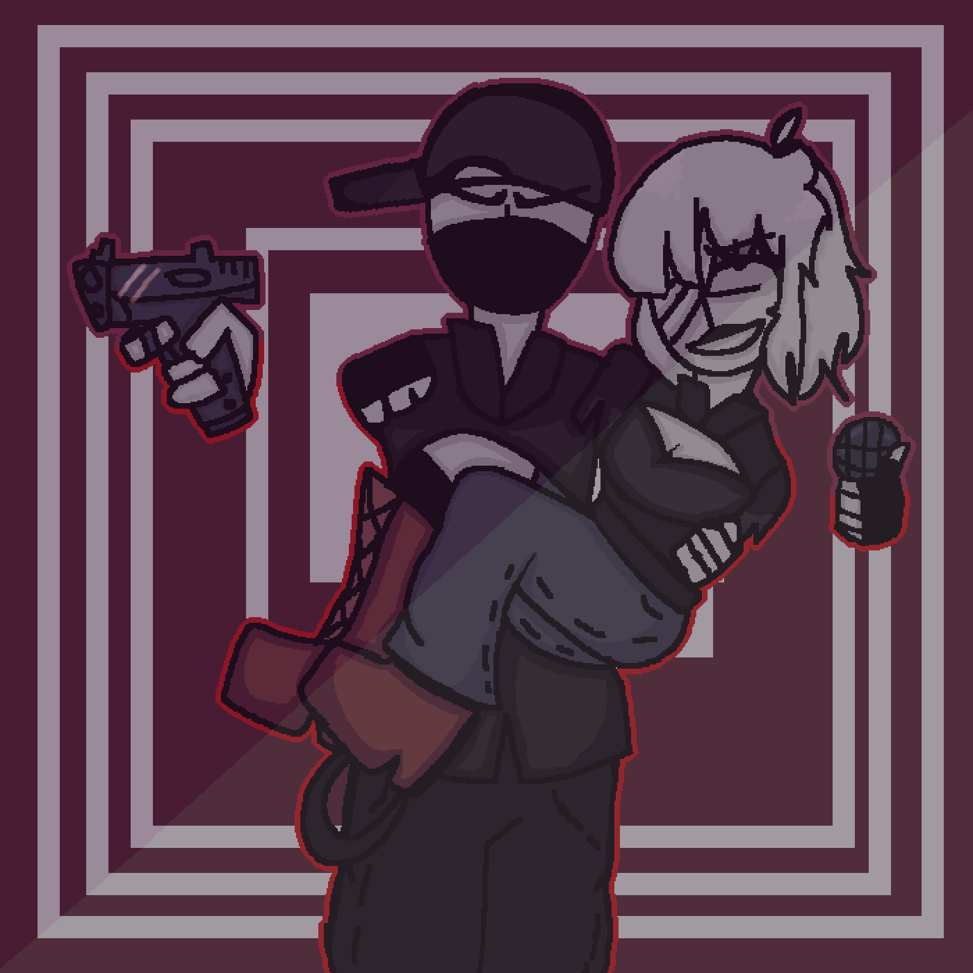 Pixilart - Maz And Cass In Fnf by iimikaii