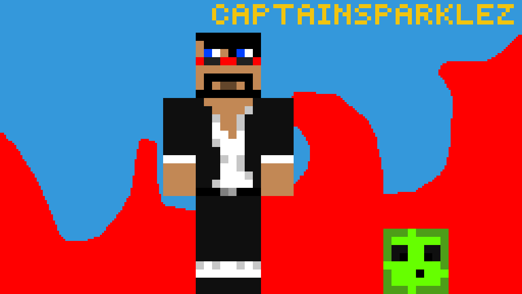 Pixilart - Captainsparklez Skin by DemonymArt