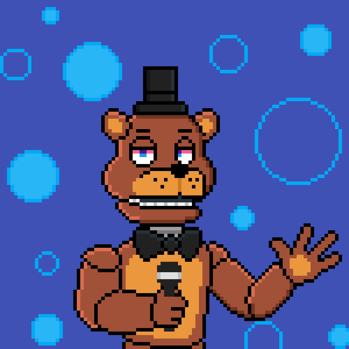 Editing freddy fazbear - Free online pixel art drawing tool - Pixilart