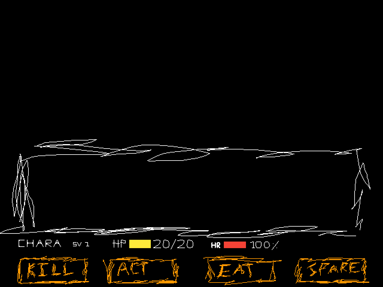 Pixilart - HungerTale fight screen by MariaOfTehSwamp