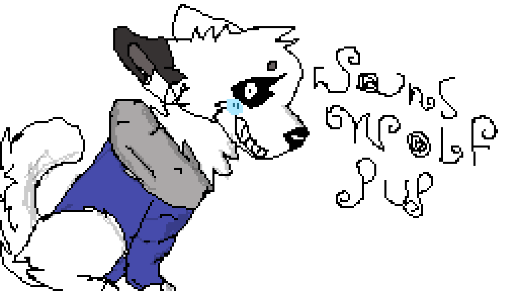 Pixilart - wolf sans pup by fnaflover106