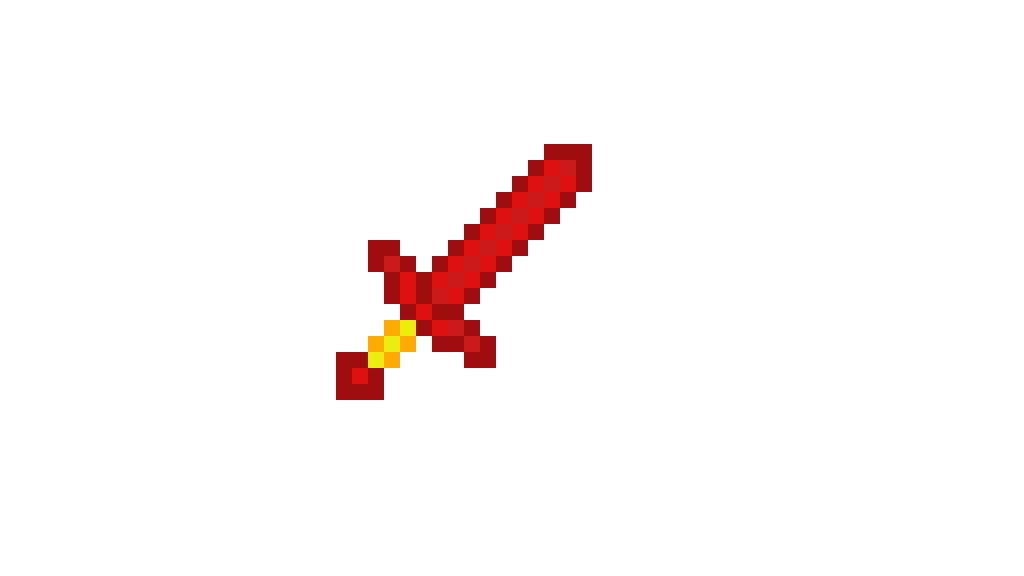 Pixilart - Redstone Minecraft Sword by PixelCrafter03