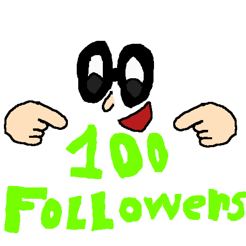 Pixilart - Thanks for 100 followers by poe