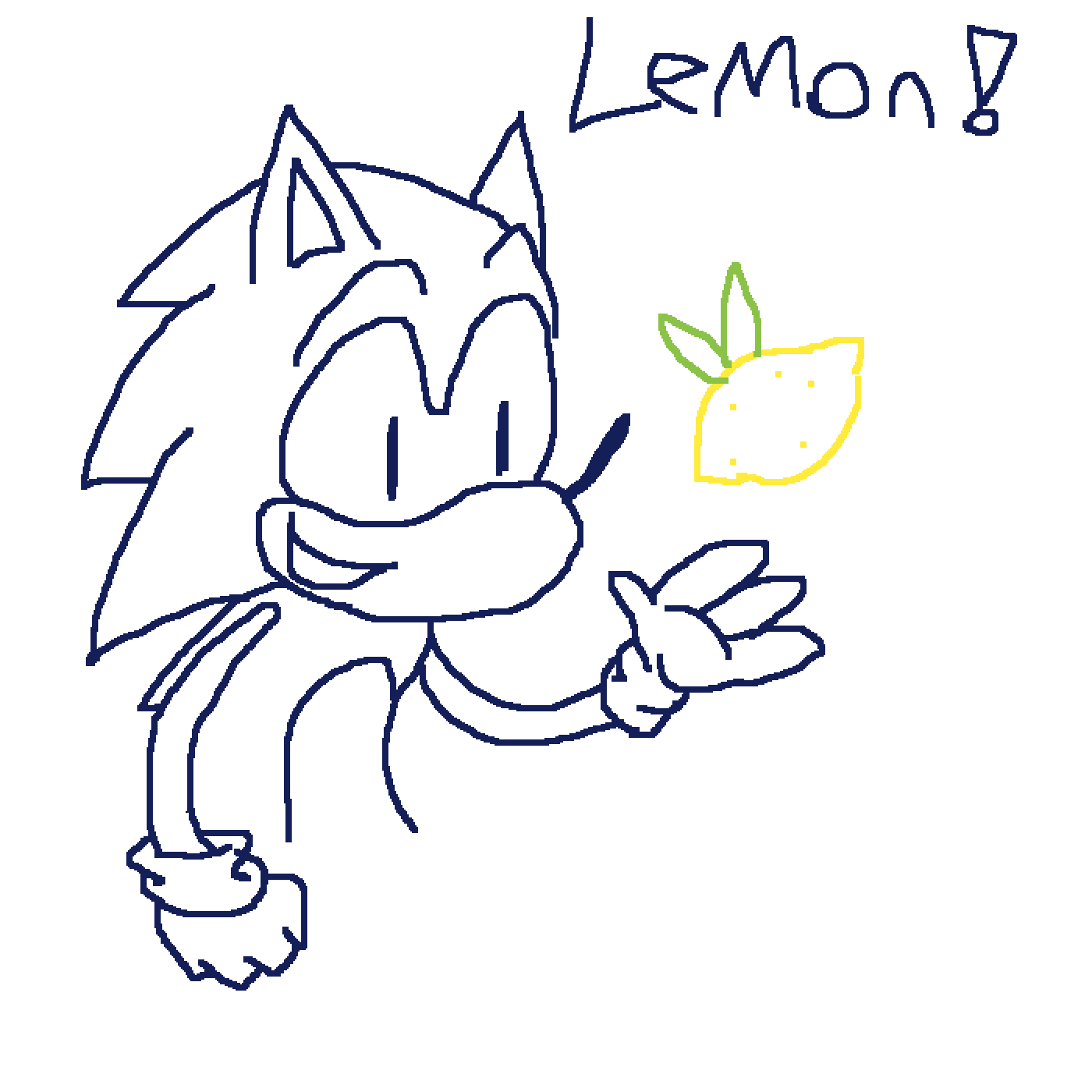 Pixilart - Sonic eats a lemon by Rotijuegos
