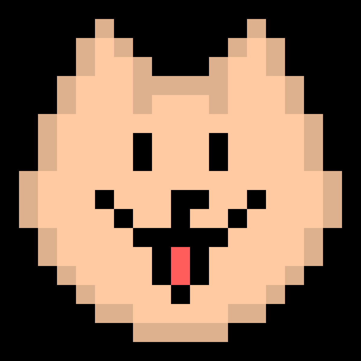 Editing lesser dog head colored - Free online pixel art drawing tool ...