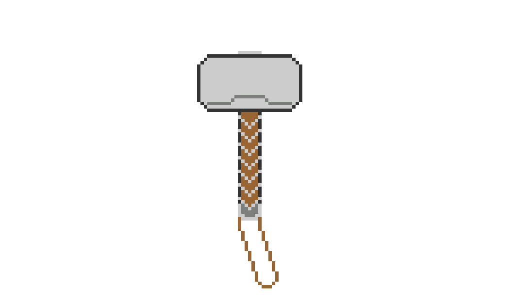 Pixilart - Thor's Hammer by The-Black-Pixel