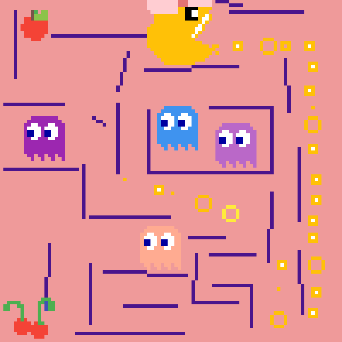 Pixilart - this s girl pac man or woman by pink-bear