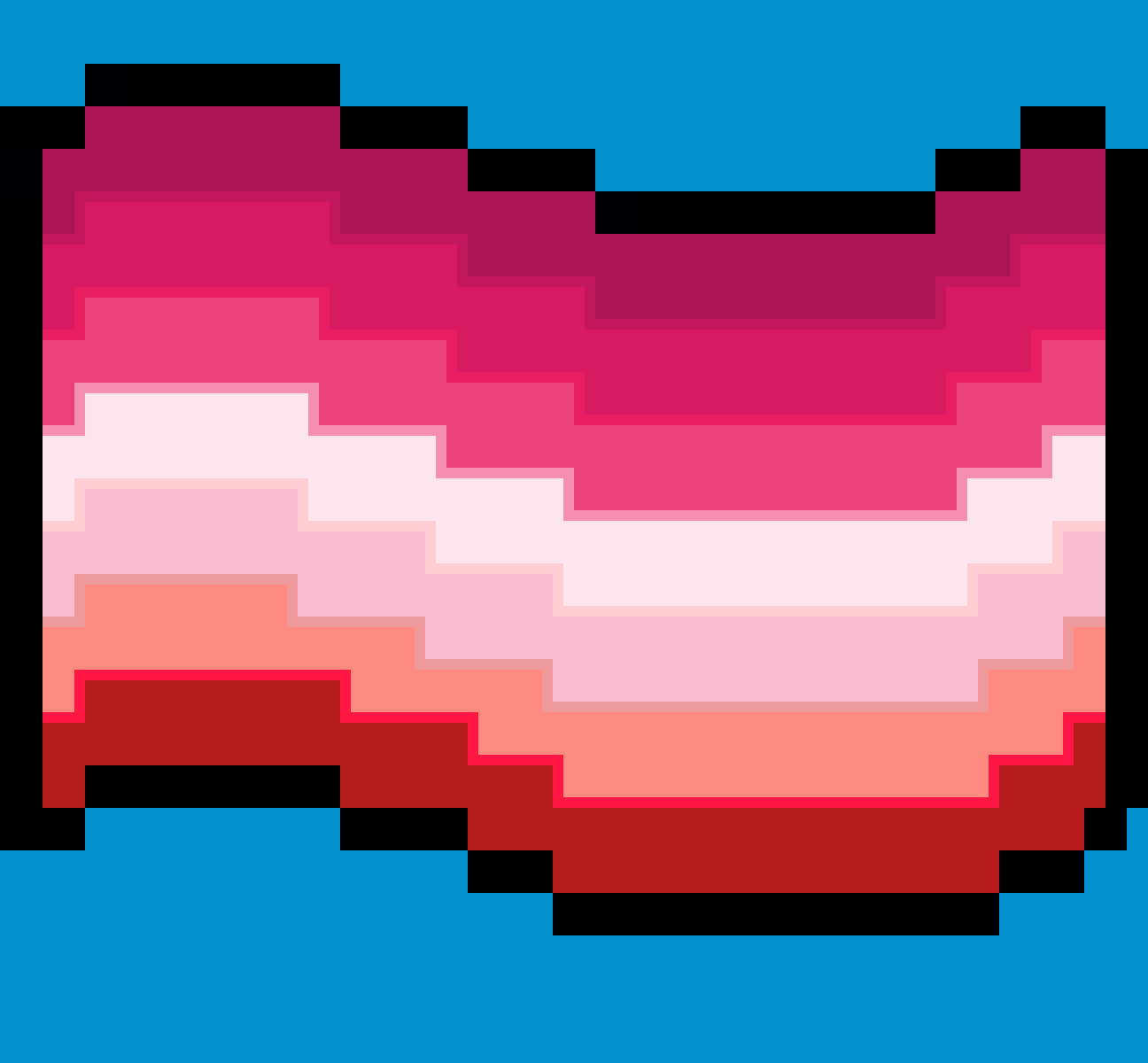 Pixilart - Lesbian Flag by badartist2232