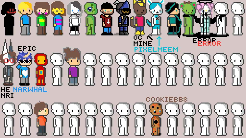 Pixilart - Draw your character on by Blueleader
