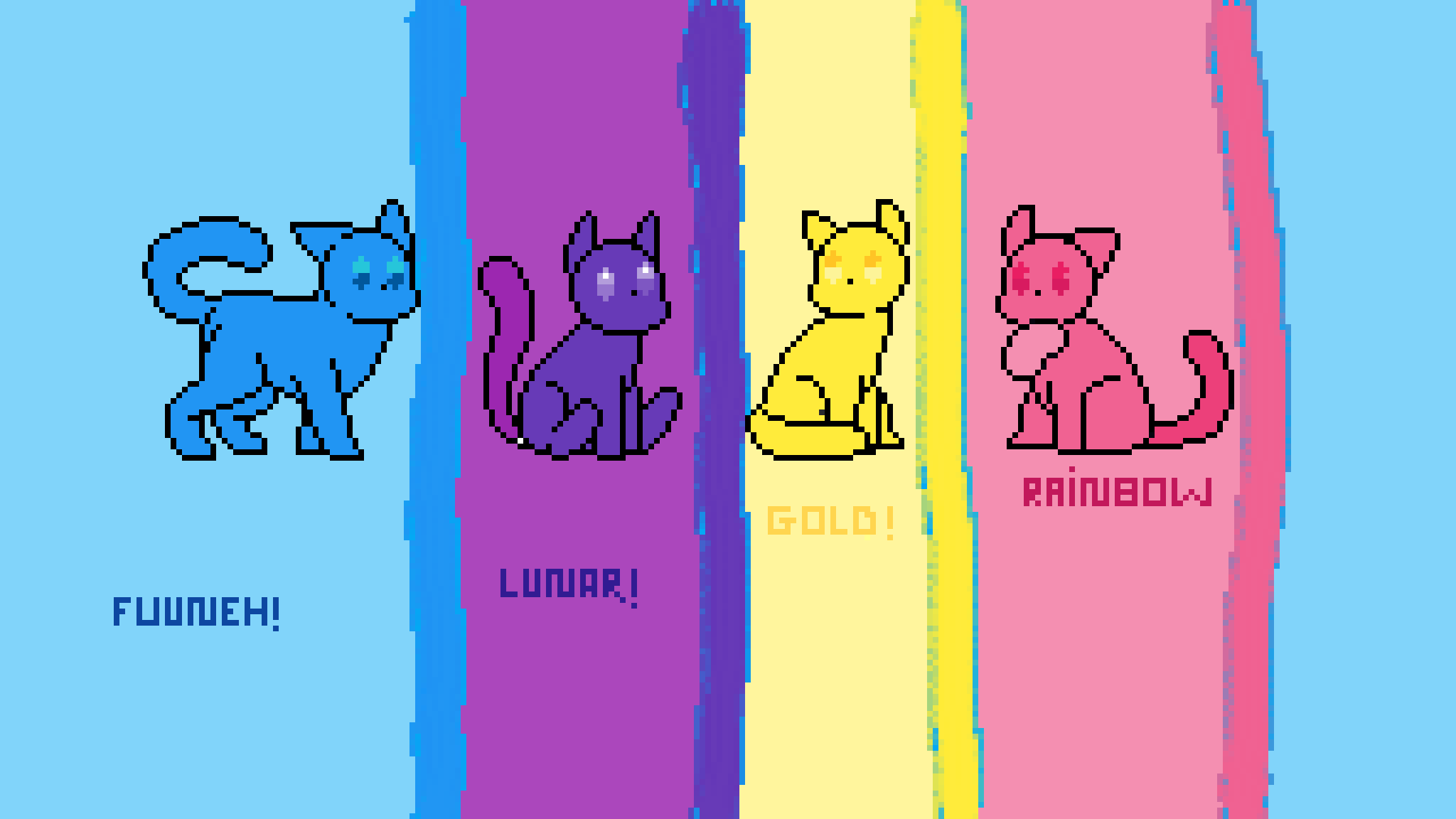 Pixilart - The 4 Krew Cat Girls by XxxcottoncatxxX