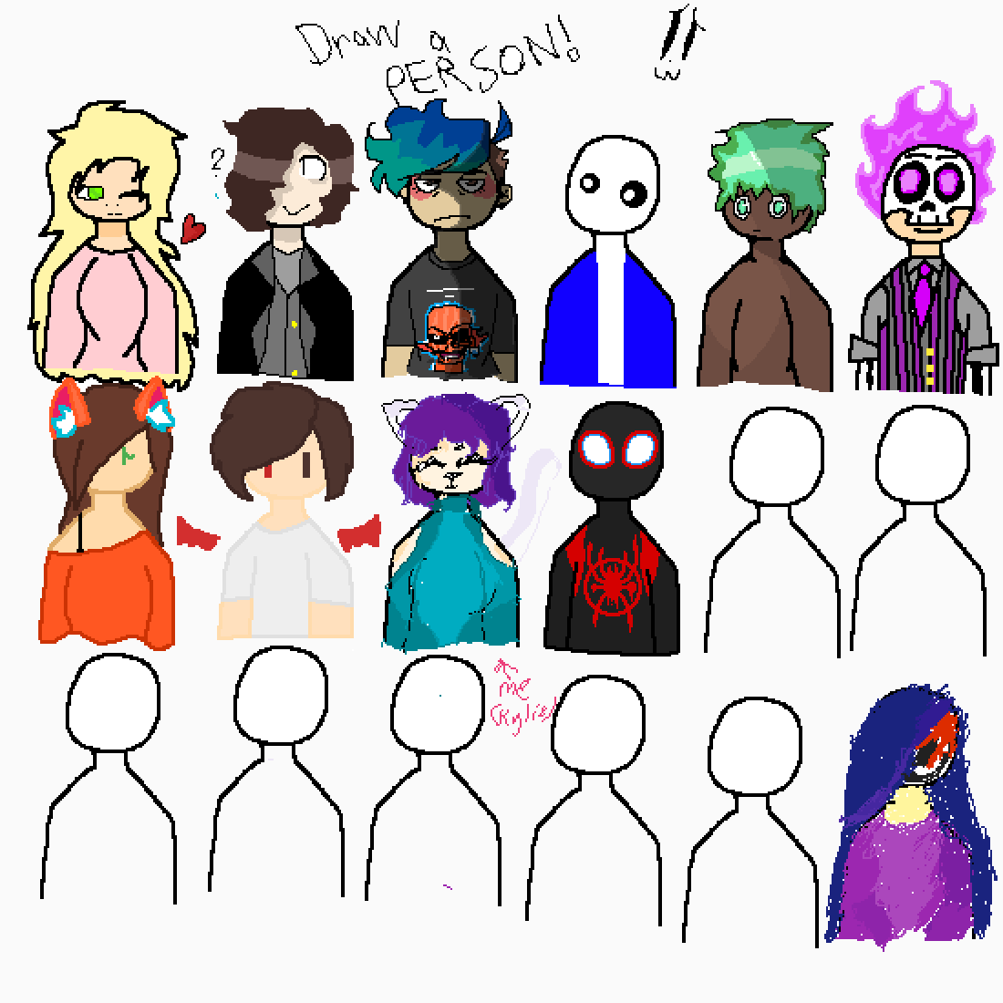 Pixilart - Draw a Person collab by S-M-M